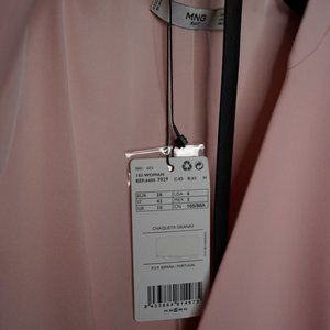 Mango | Jackets & Coats | Mango Dusty Pink Jacket Skirt Trouser Combo ...